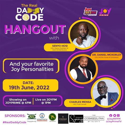Joy Prime On Twitter The Hangout With Dr Daniel Mckorley Ceo Of