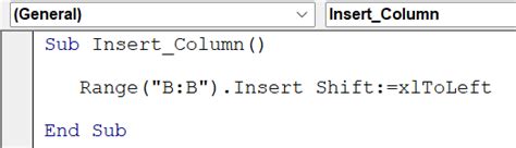 Vba Insert Columns In Excel Examples How To Insert Columns
