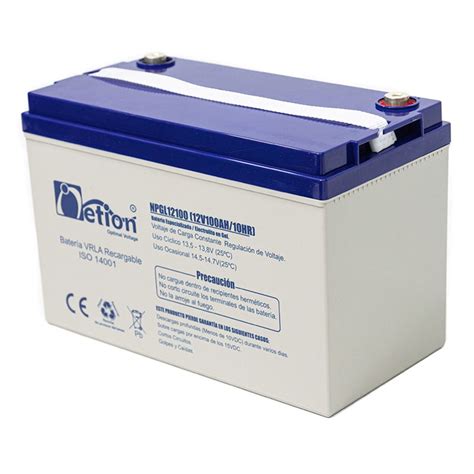 Batería Gel Ciclo Profundo 100A 12V Netion Eco Green Solar