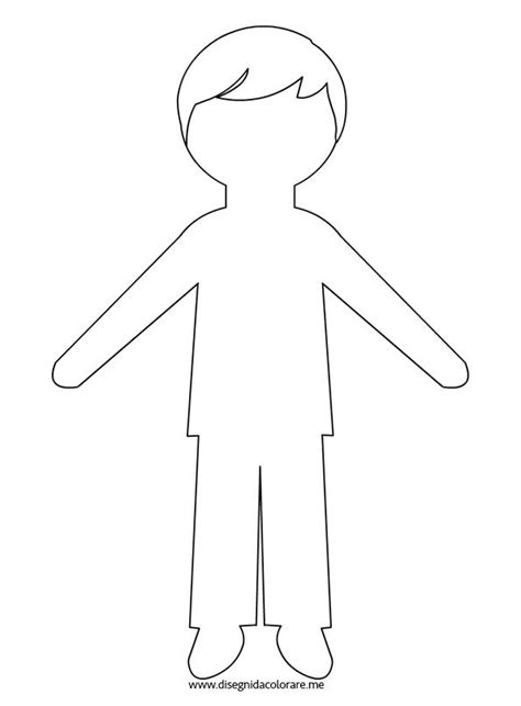 Sagoma Bambino Disegni Da Colorare