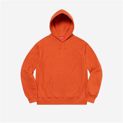 SUPREME 슈프림 마이크로 로고 후드 스웨트셔츠 번트 오렌지 20FW 발매 정보 럭드 LUCK D