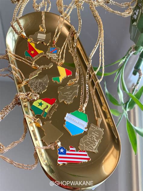 African Country Map Jewelry By Wakaneaccessories On Etsy African