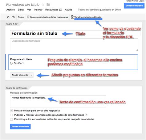 Creación y uso de formularios con Google Drive Ayuda G Suite para