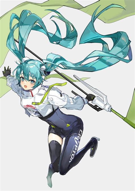 赛车未来2022 插画师カラスBTK的赛车初音插画图片 BoBoPic