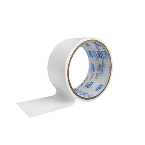 Fita Multi Uso Adesiva Tipo Silver Tape Branca Reforçada Tecido