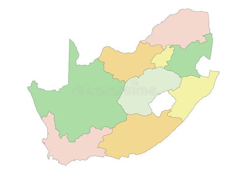 África Mapa Político Editable Altamente Detallado Ilustración del