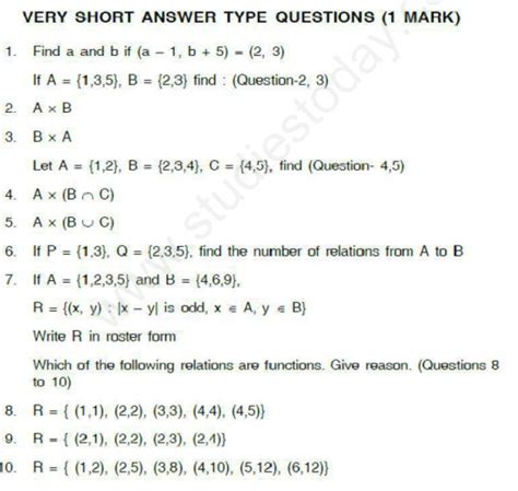 cbse class 11 mathematics sets assignment set d