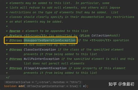 Java Lang Unsupportedoperationexception