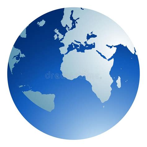 Blue Globe Blue Glossy Globe White Background AFF Glossy Globe
