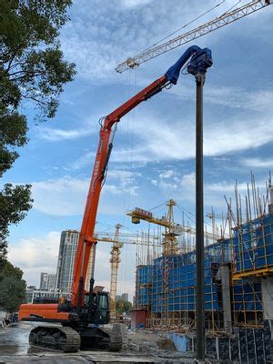45 60T Hydraulic Pile Driver For Excavators Hydraulic Pile Driving