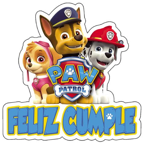 Paw Patrol Feliz Cumplea Os Fiesta Infantil Paw Patrol Imprimibles