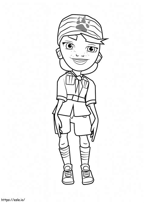Dibujo Para Colorear Subway Surfers Olivia Skate Supercolored The