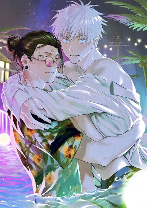 Gojou Satoru And Getou Suguru Jujutsu Kaisen Drawn By Shiraki