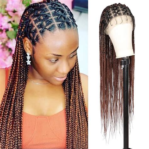 Amazon Kalyss 36 Full Double Lace Front Criss Corss Knotless Box