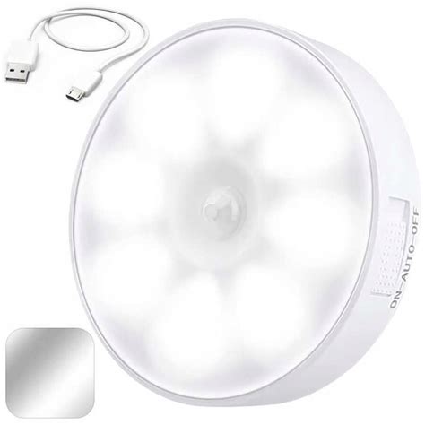 BEZPRZEWODOWA LAMPKA NOCNA LAMPA LED 6000K USB Z CZUJNIKIEM RUCHU