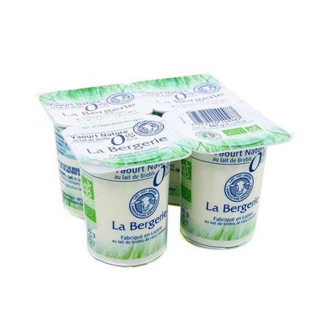 Yaourt Au Lait De Brebis Nature 0 MG BIO 4x120g