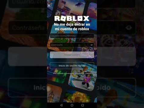 No Me Deja Entrar En Mi Cuenta De Roblox YouTube