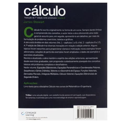 Livro Cálculo Volume 2 James Stewart Matemática no Pontofrio