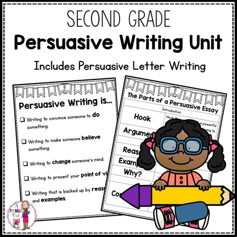 Persuasive Writing Unit With Persuasive Letter Writing SECOND GRADE