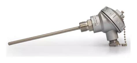 Termopar Tipo J Haste 1 4 X 150mm Cabeçote 1 2 Rosca Bsp
