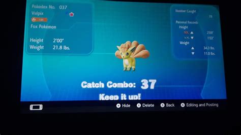 Lets Go Evee Shiny Vulpix With Amazing Nature and Stats Pokémon Amino