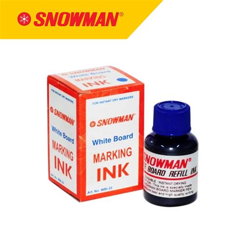 Jual Refill Tinta Spidol Whiteboard Snowman Wbi Isi Ulang Tinta