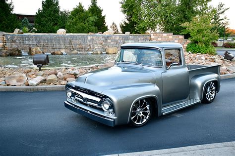 Shaws Award Winning Atomic Silver 1956 Ford F 100