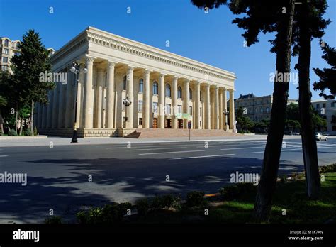 The Museum Centre The Former Lenin Museum Azerbaijan 2010 Stock Photo