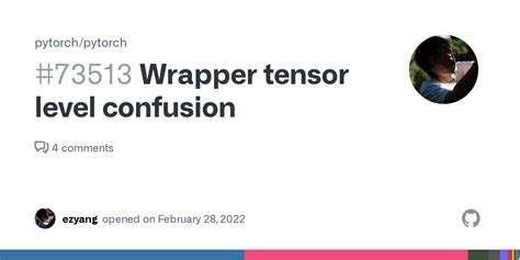 Wrapper Tensor Level Confusion Issue 73513 Pytorch Pytorch GitHub