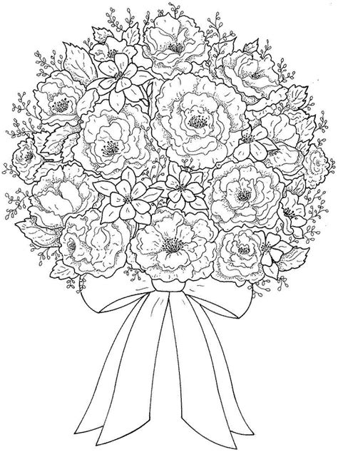 Coloriages Bouquet De Fleurs Coloriages Imprimables