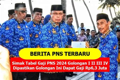 Simak Tabel Gaji PNS 2024 Golongan I II III IV Dipastikan Golongan Ini