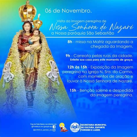 De Novembro De Visita Da Imagem Peregrina De Nossa Senhora De