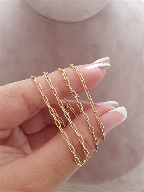 Cadena Eslabonada Cm Oro Laminado K