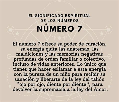 Significado espiritual Numerología Numerologia significado Numero 7