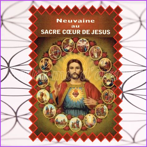 Bougie de Neuvaine Livret de Neuvaine au Sacré Cœur de Jésus 9 prières