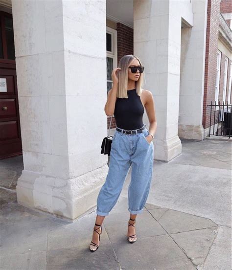 Traje De Color Debes Probar El Atuendo De Jeans Slouchy Twinset