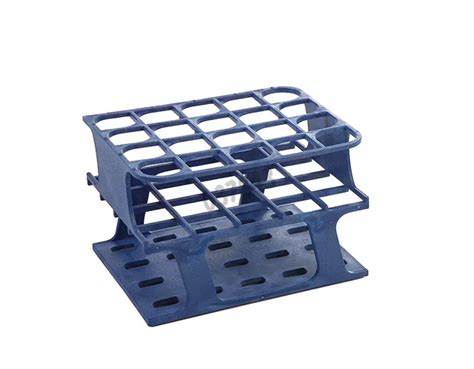 Rack Aus Delrin Onerack Für 20 Röhrchen Ø 20 Mm Farbe Blau Labormaterial