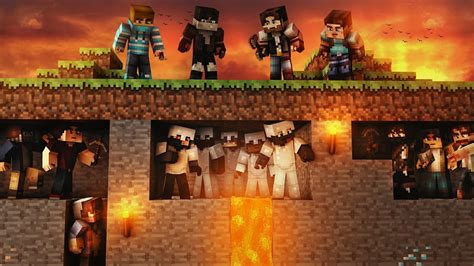 EKIPA RAPY vs 10 ŁOWCÓW minecraft speedrun YouTube