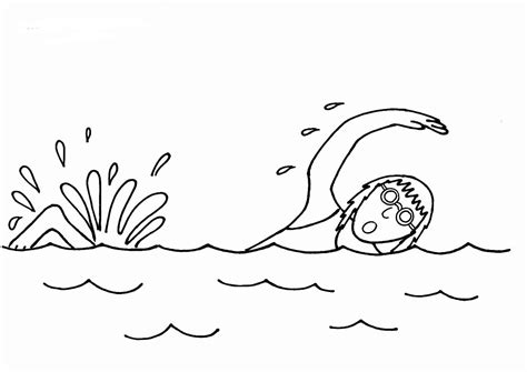 Desenhos de Natação para Colorir imprimir e pintar Colorir Me