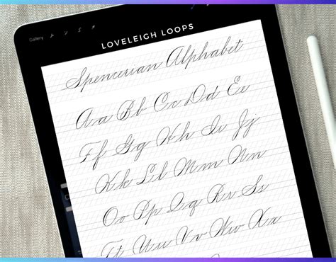 Beginners Guide To The Spencerian Script Tutorial Loveleigh Loops