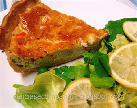Delícias e Companhia Quiche de delícias do mar