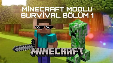 Minecraft modlu survival bölüm 1 köy bulduk YouTube