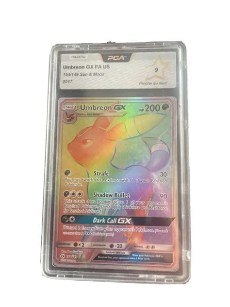 CARTE POKÉMON PCA Noctali 154 149 GX SM1 9 EUR 60 00 PicClick FR
