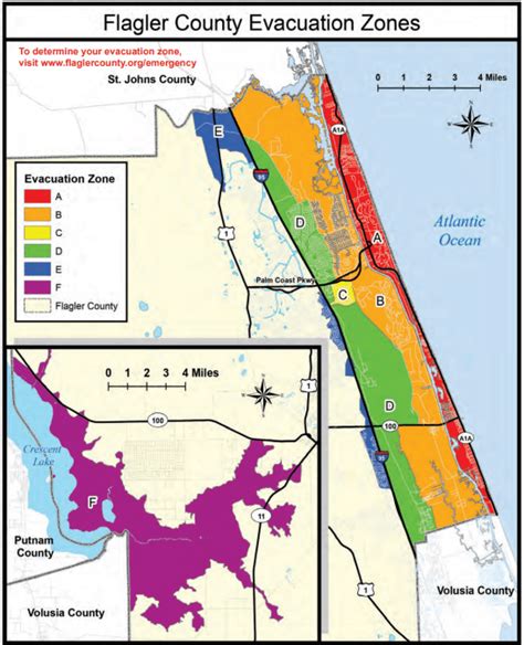 Is There A Map Of The Evacuation Zones Palm Coast Connect