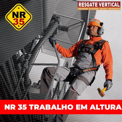 NR 35 TRABALHO EM ALTURA Resgate Vertical