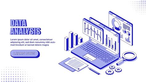 Conceito de análise de dados Vetor Premium
