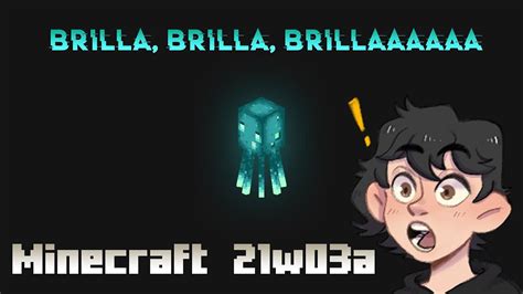 Calamar Brillante Glow Squid Minecraft W A Youtube