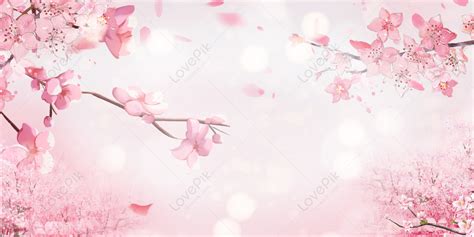 Background Bunga Sakura Romantis Gambar Untuk Diunduh Gratis Di Lovepik
