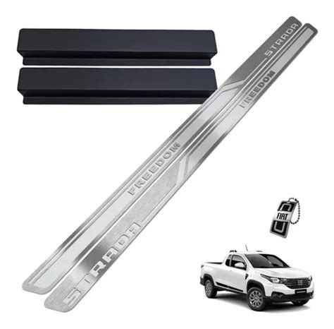 Soleiras A O Inox Escovado Vinil Strada Freedom Cs Frete Gr Tis