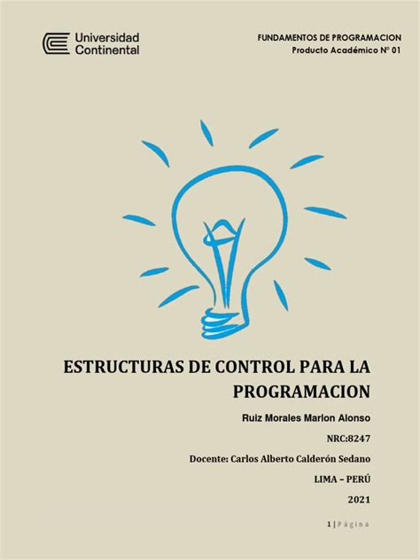 pa01 fundamentos de programacion pdf programa de computadora programación